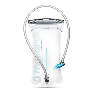 Hydrapak A262 Shape-Shift Low-Profile Water Bladder/Reservoir for Hydration Backpacks, 2-Liter (75 oz.), High Flow Bite Valve, Safe & Reliable, Clear