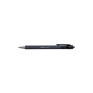 STAPLES 808008 Retractable Ballpoint Pens Med Pt Blk Dz