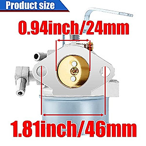 YOFMOO Carburetor Compatible for Tecumseh 640023 640051 640112 640140 640152 640152A HM80 HM90 HM100 LH318XA LH358EA 8HP 9HP 10HP Mower 5000w Generator Snow Blower 520-954 056-318 50-655