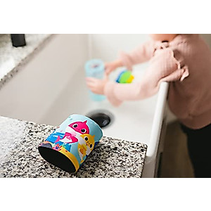 The First Years Baby Shark Chill & Sip Kids Insulated Water Bottle — Baby Shark Water Bottles with Straw and Insulated Cool Wrap — 12 Oz — 24 Months and Up