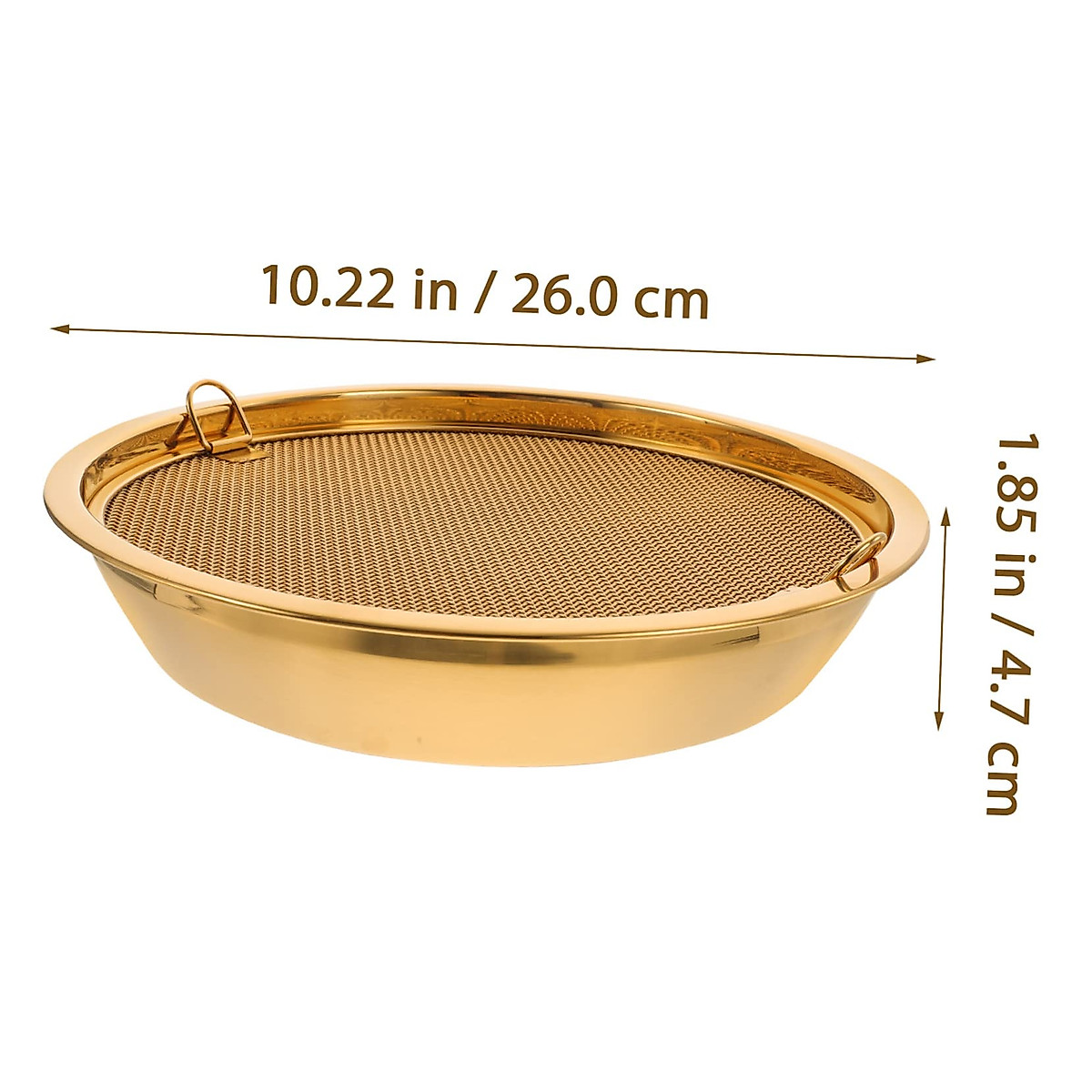 Plate,Dishes,Stainless Steel Filter Pan Korean BBQ Grill Pan Stainless Steel Container Oil Drain Container French Fries Serving Plate Convenient Fruits Plate Fruits Storage Tray Stainless Steel ( Colo