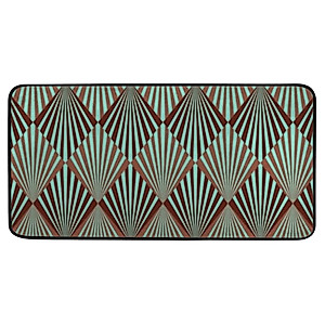 Non Slip Absorbent Kitchen Rugs Art Deco Texture Anti-Fatigue Comfort Standing Soft Mat Indoor Outdoor Entry Rug Floor Carpet 39x20 inch,long rugs-39x20 inch