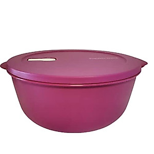 New Tupperware Large CrystalWave Microwave Container PLUS 4-qt / 4L Bowl Pink