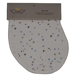 JAXMAN COLLECTION Muslin Burp Cloth for Boys & Girls, 70% Bamboo / 30% Cotton Washcloth, Face Towel, Burp Cloth, Unisex (Hot Air Balloon/Stars)
