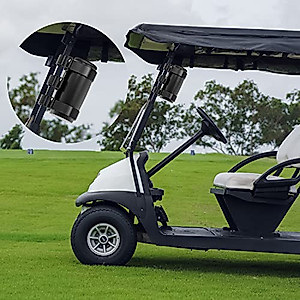 WALI Portable Speaker Mount for Outdoor Golf Cart Railing, Bike or Boat, Adjustable Strap Fits Most Bluetooth Wireless Speakers Attachment Accessory Holder (SSH001-B), Black