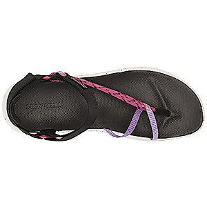 Merrell Women's Bravada Cord Wrap Sport Sandal, Black/FUCHSI, 8