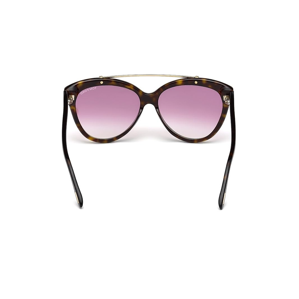 Tom Ford TF518 Livia 52Z Womens Dark Havana/Gold 58 mm Sunglasses - dark havana/gold