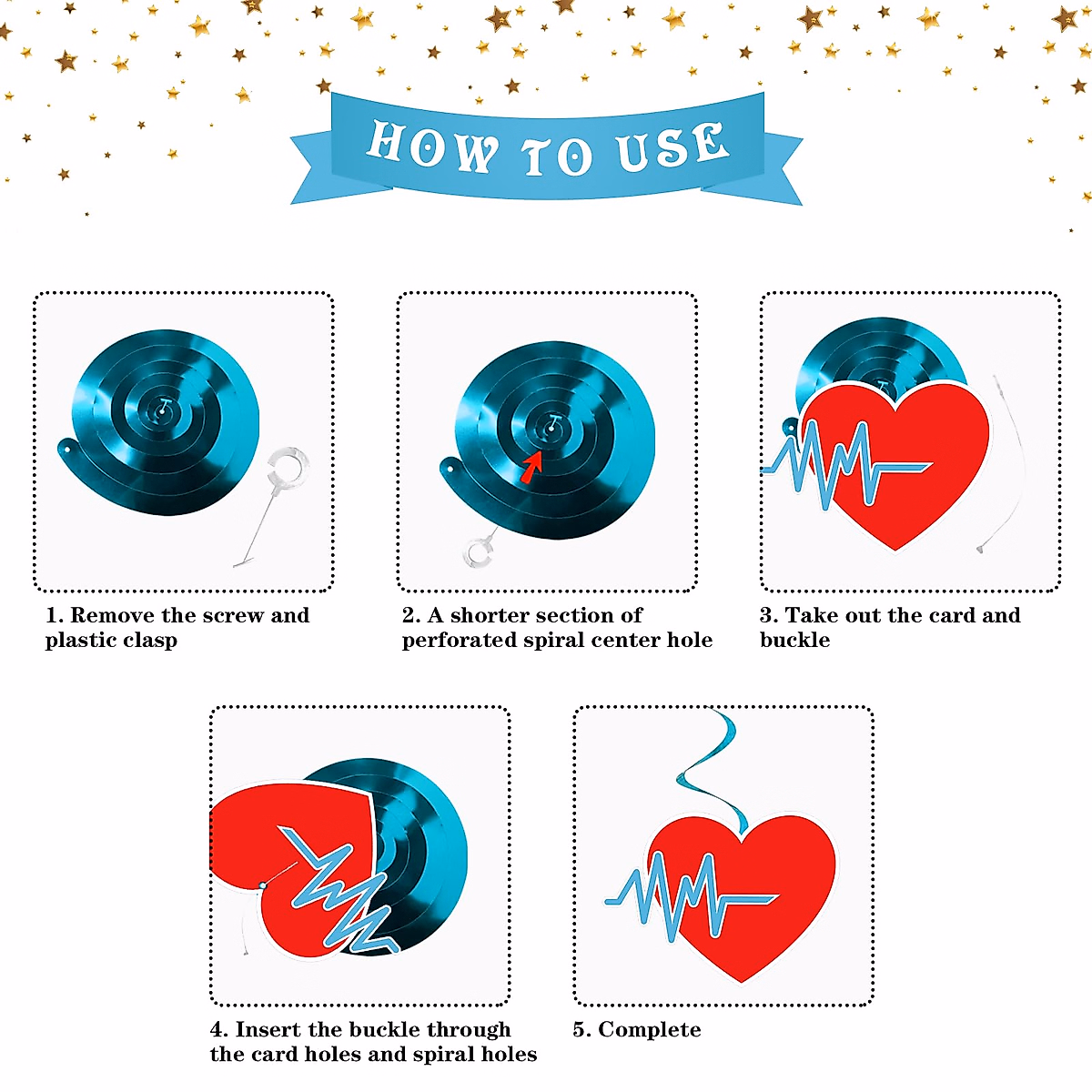 INNORU Congrats Doctor Hanging Swirls Streamers, Foil Ceiling Doctor Graduation Party Swirls Supplies, Medical School Graduation Party Hanging Decorations Supplies 15 PCS