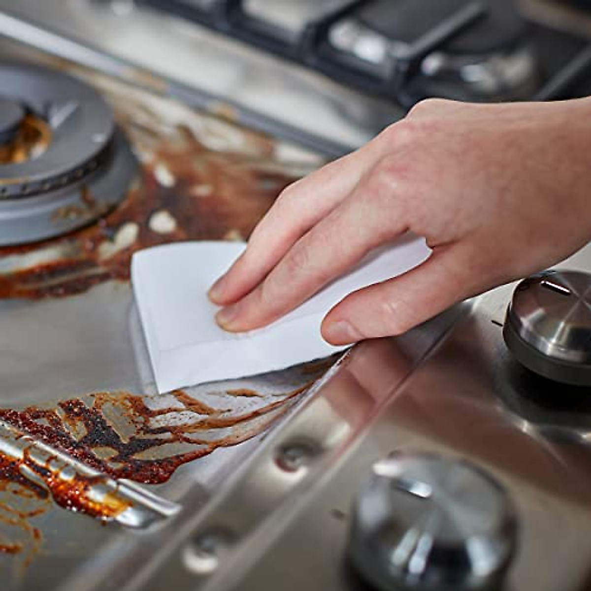 Amazon Basics Extra Durable Cleaning Eraser, White, 14 Count