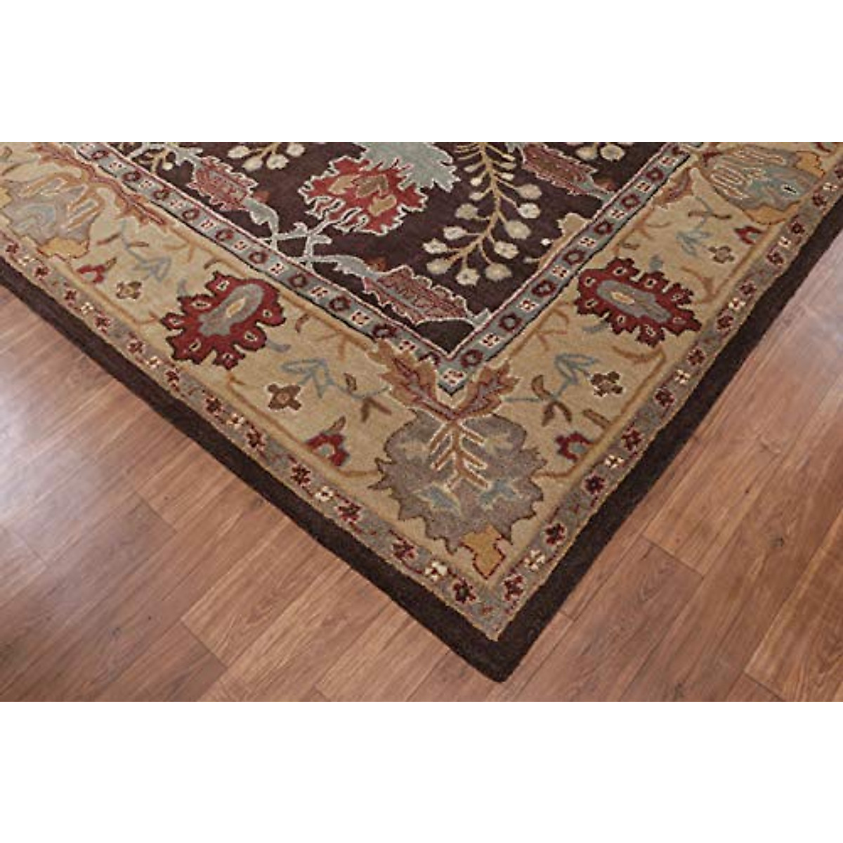 Old Hand Made Barista Floral Traditional Persian Oriental Woolen Area Rugs (9'x12')