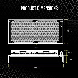 CORSAIR iCUE H100i ELITE LCD Display Liquid CPU Cooler-Custom IPS LCD Screen-40 Dynamic RGB LEDs-120mm Fans-240mm Radiator-COMMANDER CORE Smart Lighting Controller - Black