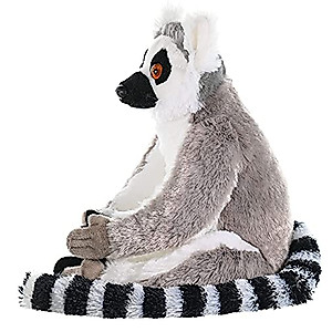 Wild Republic Ring Tailed Lemur Plush, Stuffed Animal, Plush Toy, Gifts for Kids, Cuddlekins 12 Inches