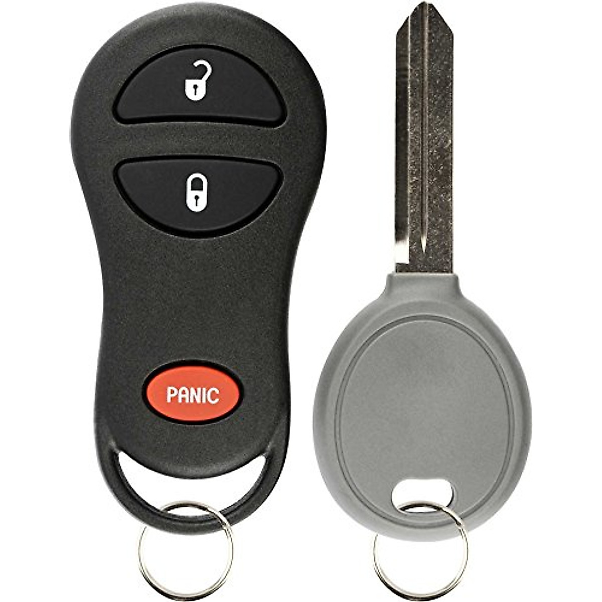 KeylessOption Keyless Entry Remote Fob Uncut Ignition Car Key Replacement for GQ43VT17T, 04686481