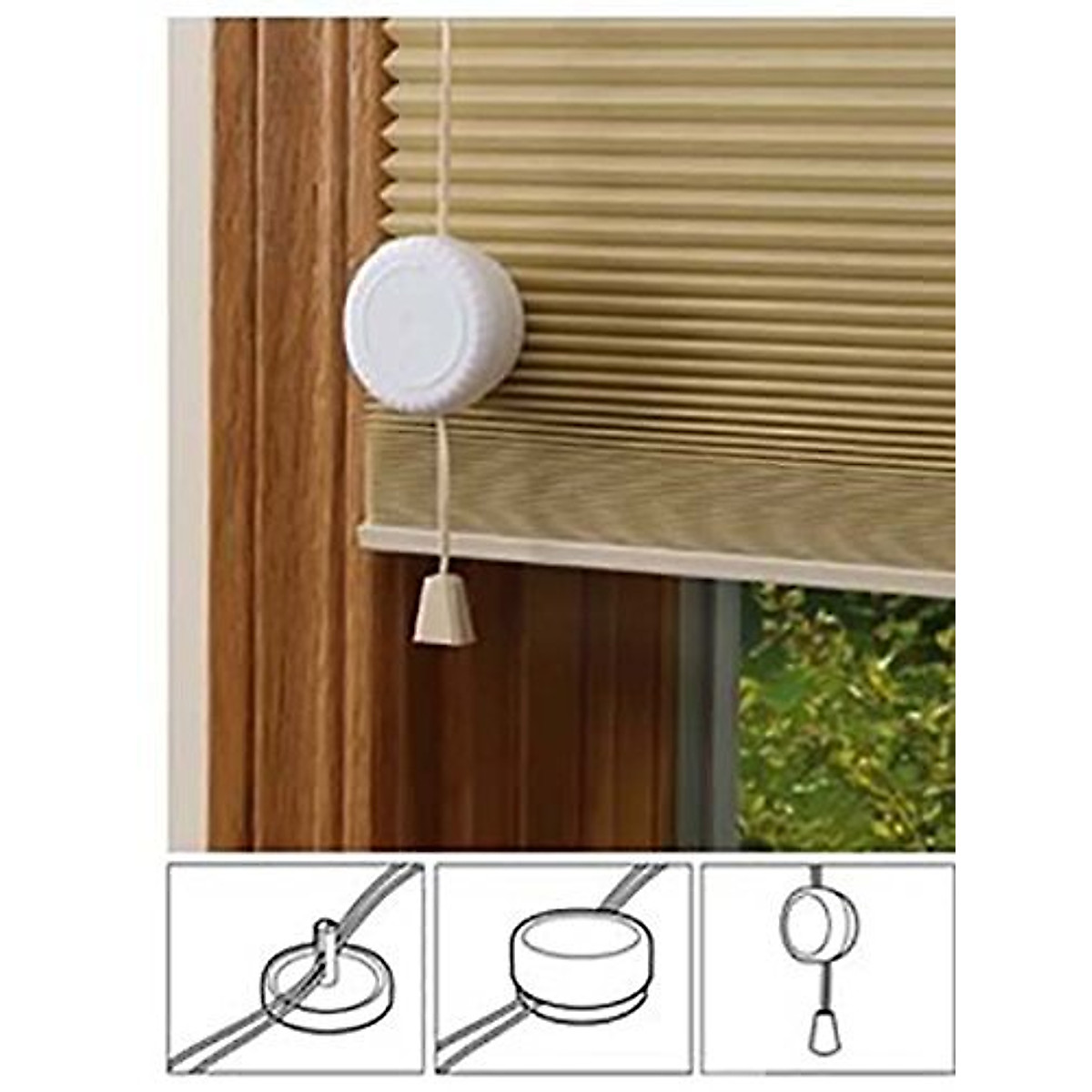 Mommys Helper Curtain and Blind Cord Wind Up - 2 Packs of 2 = of 4 Count