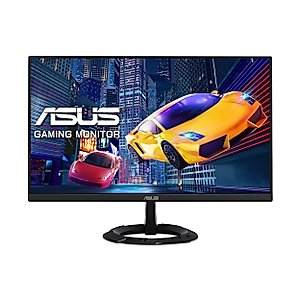 ASUS 23.8” 1080P Gaming Monitor (VZ249QG1R) - Full HD, IPS, 75Hz, 1ms, Extreme Low Motion Blur, Speakers, FreeSync, Eye Care, VESA Mountable, Ultra-Slim, DisplayPort, HDMI, Tilt (Renewed)