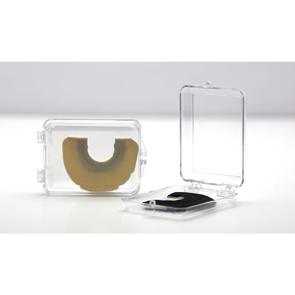 Clear Hinged Plastic Box 1 5/8" L x 2 1/8" W x 3/8" H - 50 Pieces Per Pack