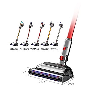 NUTRAC Vacuum Cleaner Electric Cleaning Mop Head Wet and Dry Brush Home Floor Mop Heads Accessories，Compatible for Dyson V7 V8 V10 V11V15