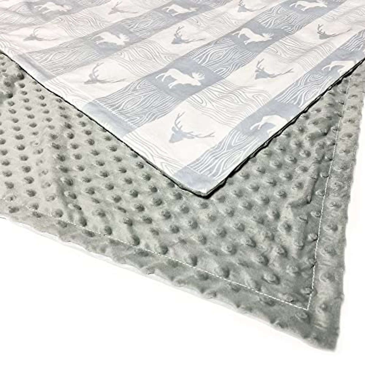 Baby Blankets for Boys & Girls, Soft Minky Blanket 30x40 | 2-Pack of Large Baby Blankets Unisex | for Travel, Nursery, Stroller, Swaddle or Receiving Blankets (Woodland)