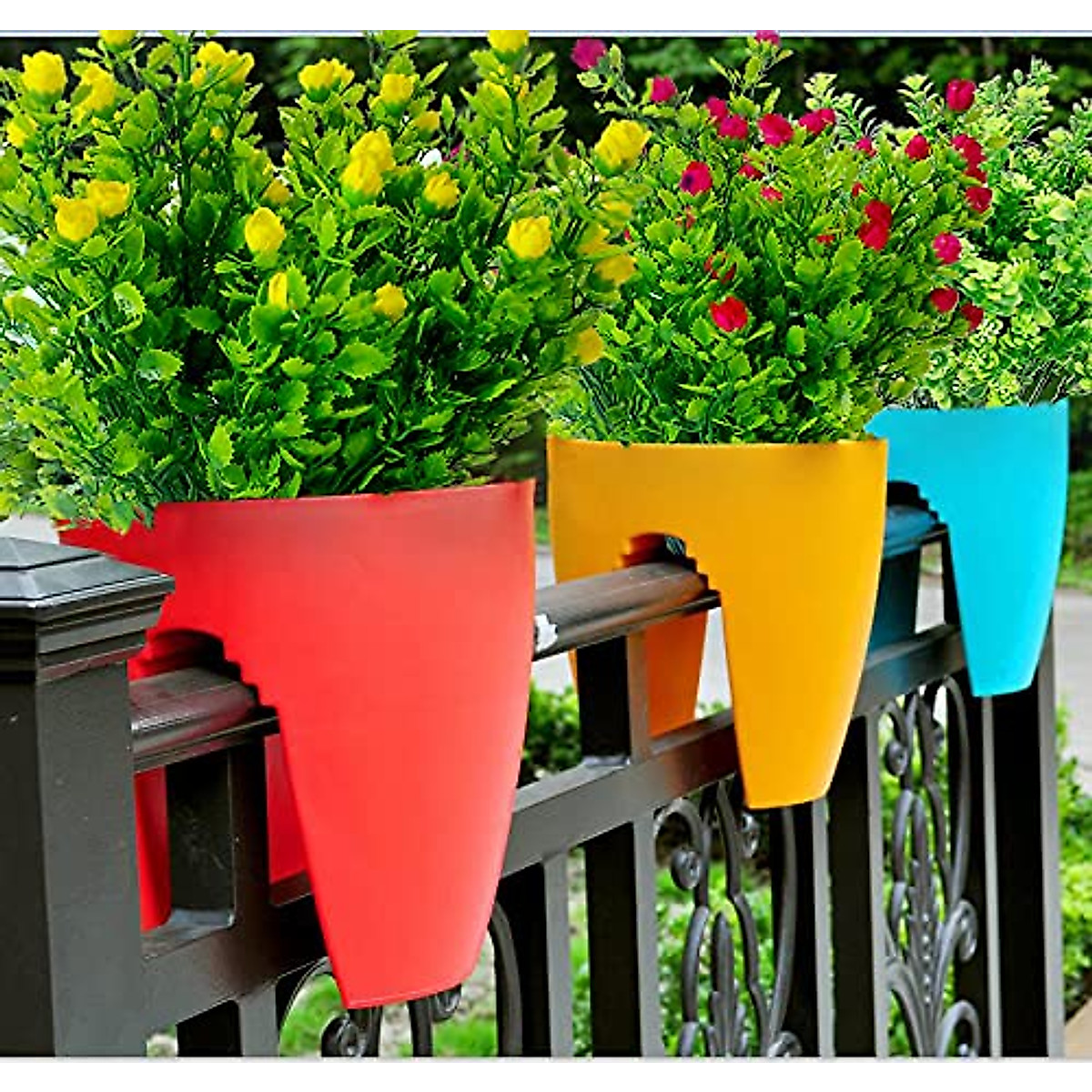 Tommen 8Bundles Artificial Grasses Outdoor Fake GrassesUV Resistant Bud Greenery Shrubs Indoor No Fade Thanksgiving Christmas Wedding Party Home Garden Fireplace Decor, Green