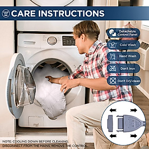 Westinghouse Full Size Heated Mattress Pad, Bed Warmer Electric Mattress Cover with 10 Heat Settings Dual Controller, 1-12H Auto Shut Off, Fit Up to 15" Deep Pocket, 54x75 Inch