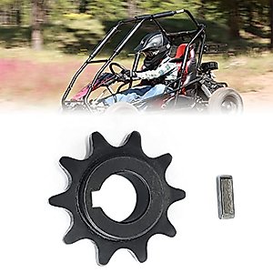 QYMOTO 40/41/420 Chain Sprocket 10 Tooth 5/8'' Bore 3/16'' Keyway for Coleman KT196,Hammerhead Mudhead 80T, Trailmaster XRX Go Kart Sprocket 30 Series Torque Converters