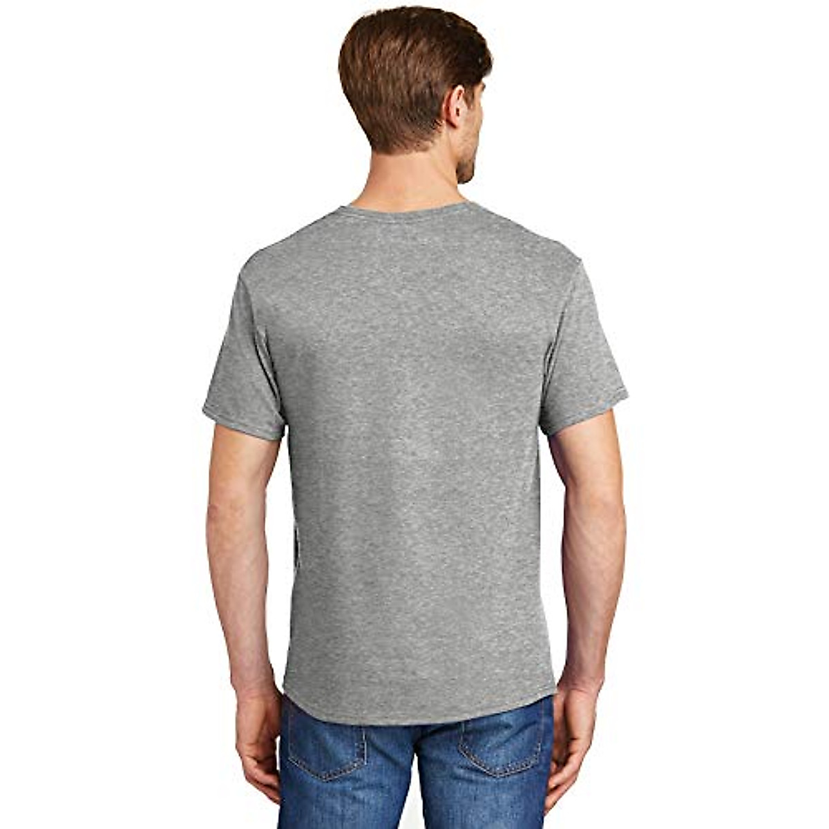 Hanes Men's Tagless Comfortsoft Crewneck T-shirt (Pack of 5) (Medium, Grey)