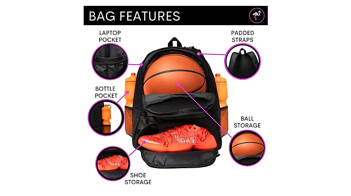 ERANT Extra Large Basketball Backpack for Kids