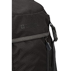 Mountain Warehouse Venture 40L Backpack - Travel Bag for Men & Women Black Women's Fit