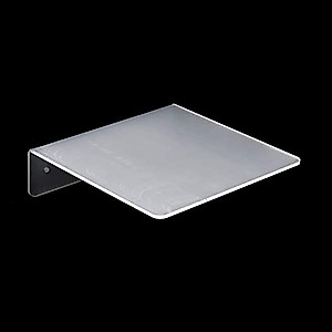 PATIKIL 7.87 x 7.87 Inch Acrylic Floating Shelf, Floating Wall Mounted Shelves for Bathroom Wall Decoration, Transparent