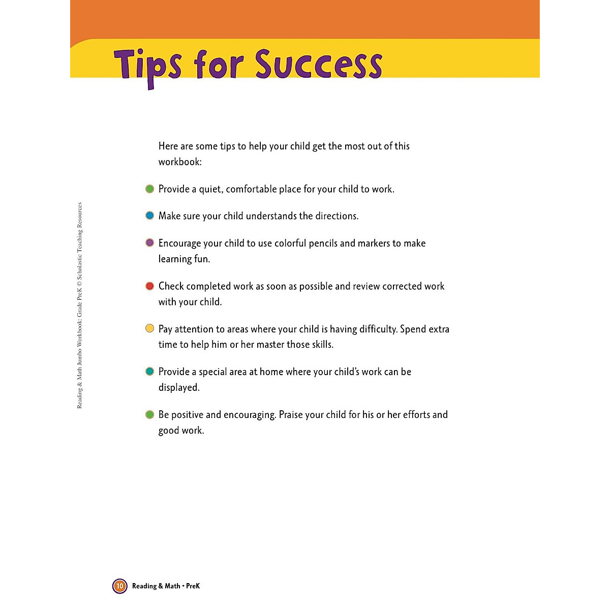 Scholastic Pre-K Reading & Math Jumbo Workbook