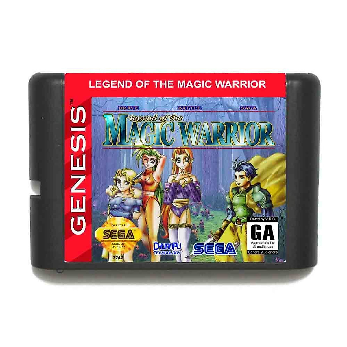 Brave Battle Saga Legend of the Magic Warrior 16 bit MD Game Card For Sega Mega Drive For Genesis-NTSC-U