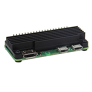Geekworm Raspberry Pi Zero 2 W Heatsink C296, 10mm Aluminumn Alloy Heatsink Radiator Compatible with Raspberry Pi Zero 2W / Pi Zero W/Pi Zero