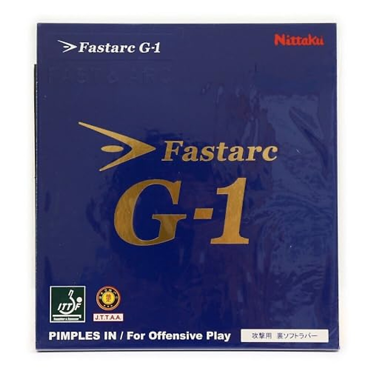 NITTAKU Fastarc G-1 Table Tennis Rubber (Black, Middle(1.4))