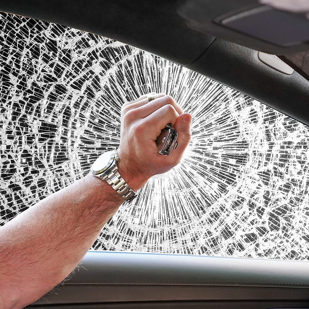 Firefighter Black Stealth Elite Folding Tactical Knife - Fireman Rescue Knife - First Responder Gift - Service Disabled Veteran Owned Small Business