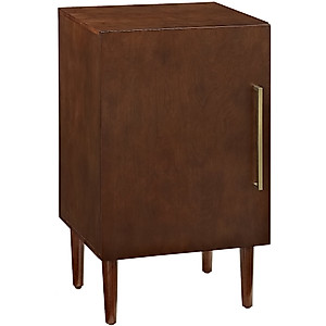Crosley Furniture Everett Player Stand with Storage for Vinyl Records, Mahogany