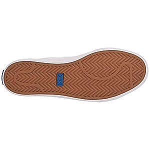 Keds womens Jump Kick Leather Sneaker, White/Gold, 6.5 US