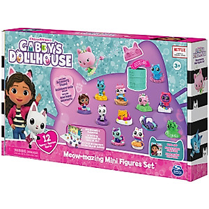 Gabby's Dollhouse, Meow-Mazing Mini Figures 12-Pack (Amazon Exclusive), Kids Toys for Ages 3 and up