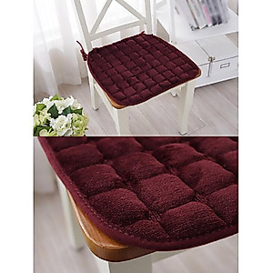 TUNKENCE Kitchen Chair Cushions Desk Chair Cushion Chair Pad with Back Support Seat Cushions Pillows with Ties for Dining Chairs, Office Soft and Comfortable