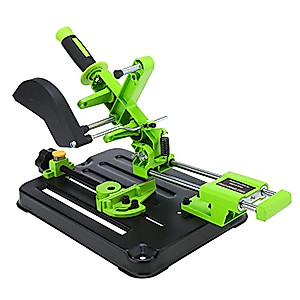 YaeTek Upgraded Angle Grinder Stand 45 Degree Clamp Angle Grinder Holder Bracket with Slide Handle for 100-125 Angle Grinder