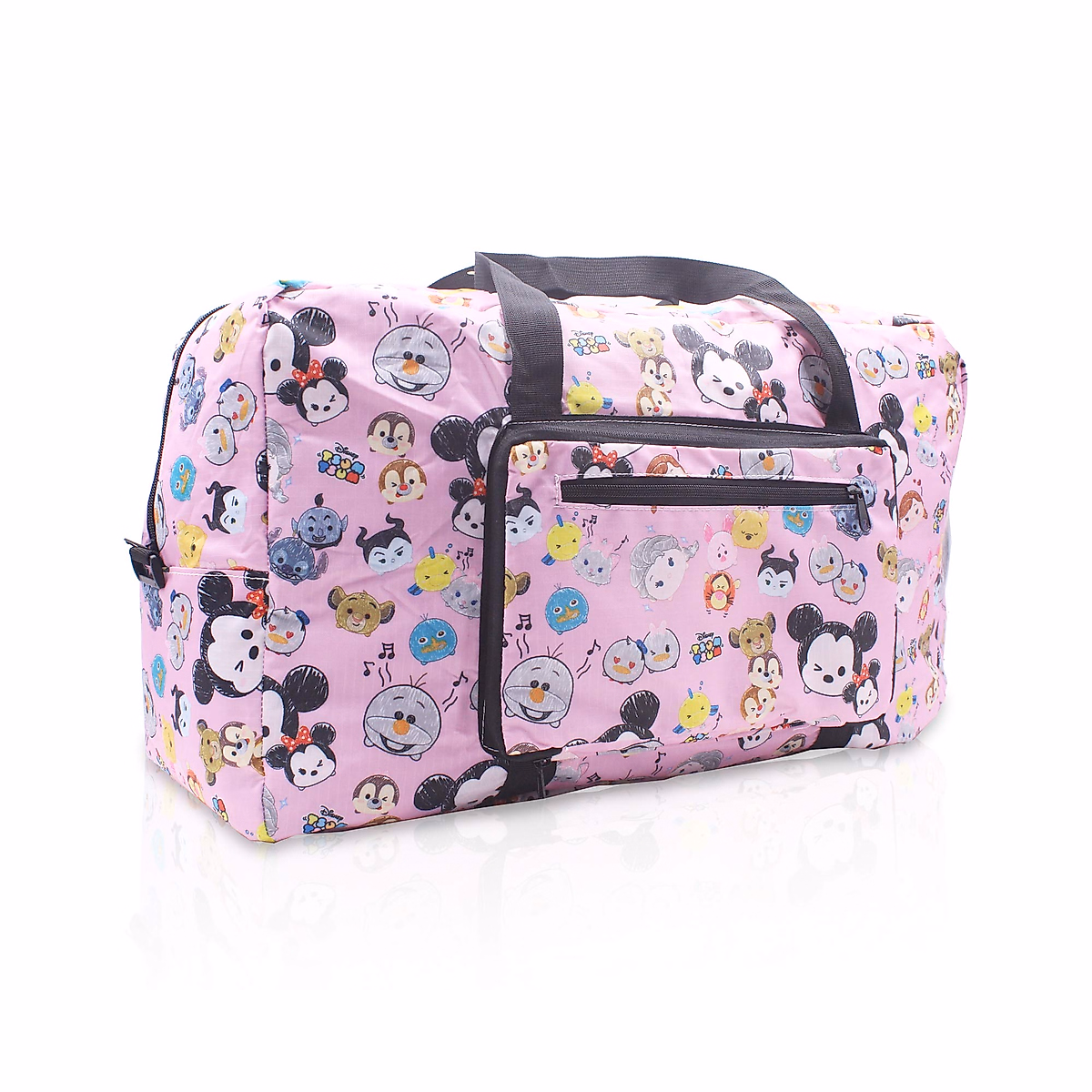 Mickey Minnie Foldable Easy-to-carry Travel Bag for airplanes with adjustable strap - Random Color