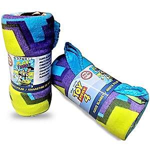 Boys Buzz Lightyear and Woody Cozy Fleece Blanket Measure 40" x 60"