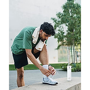 XTYHTX Thermos Bottle Coffee Cup,Vacuum-Insulated Beverage Bottle with Handle,Stainless Steel Thermo Leak-Proof for Coffee, Tea, Water, Hot or Cold, 17oz (White)