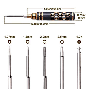 AllinRC RC Hex Head Allen Wrench Set & Phillips Screwdriver 5 in 1 RC Hobby Tools Kit for RC Car Traxxas Arrma Axial Losi Redcat Racing Helicopter Drone Boat