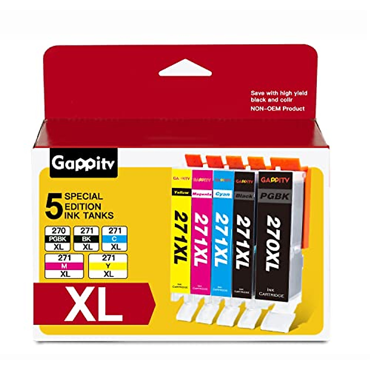 270XL 271XL Ink Cartridge Compatible for Canon PGI-270 CLI-271 270 271 XL Ink Cartridges