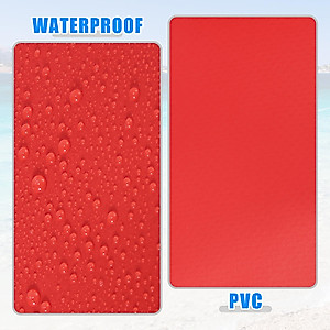 X AUTOHAUX 2pcs 5x100cm Kayak Repair Patches PVC Inflatable Repair Rafts Waterproof Boat Repair Patches for Inflatable Boats Rubber Boats Canoe Red