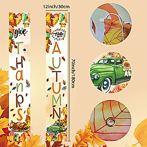 Thanksgiving Decorations for Home - Thanksgiving Banner, Fall Decor for Home, Thanksgiving Party Decorations, Thanksgiving Decor