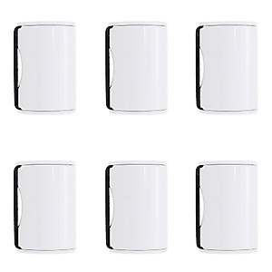 Geesatis 6 Pcs Rhythm Sand Shakers Guitar Sand Hammer Music Finger Shot Ring Finger Shaker for Guitar Ukulele Mandolin Banjo Musical Instrument, White