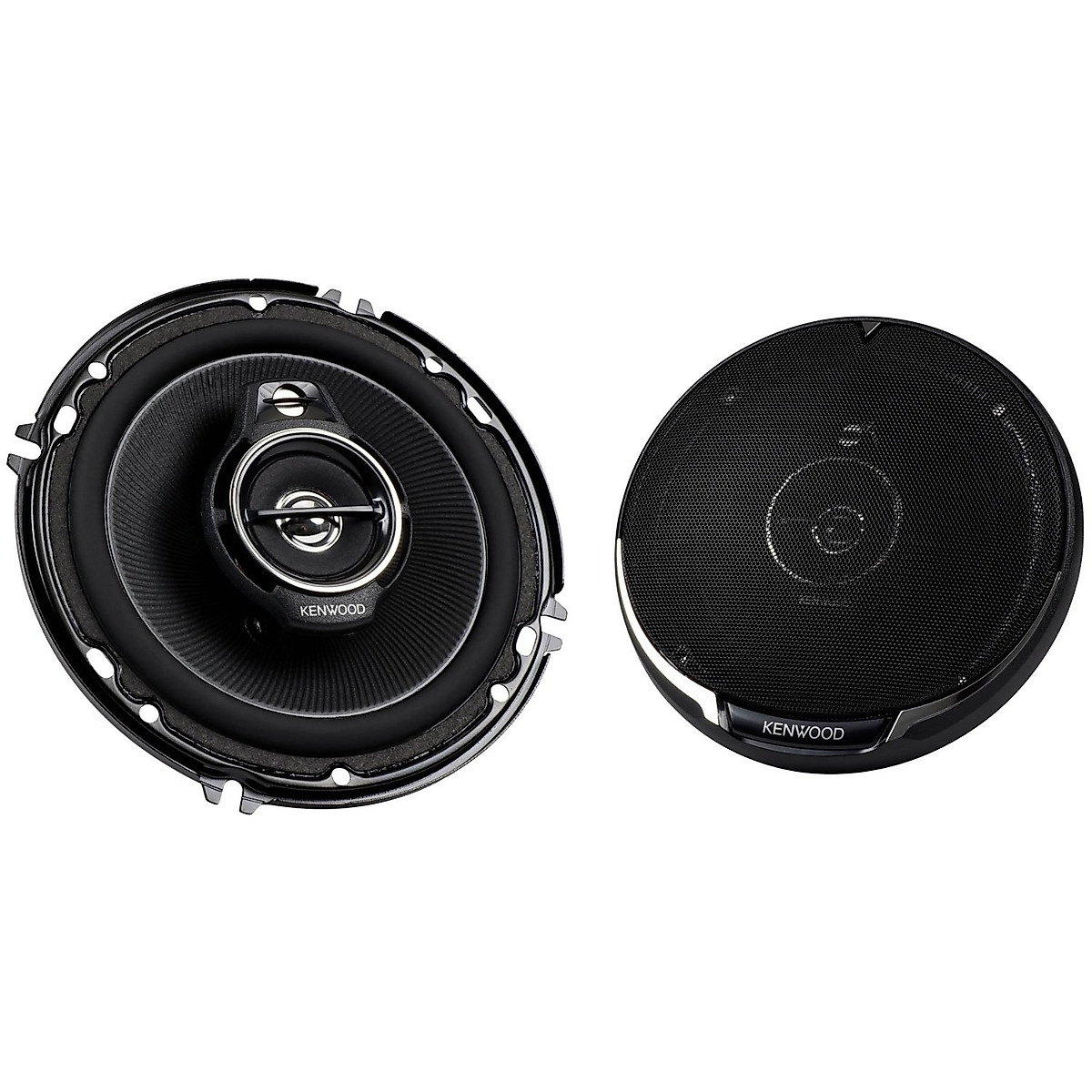Kenwood KFC-1695PS 320W 6.5" 3-Way Performance Series Flush Mount Coaxial Speakers with Paper Cone Tweeters, Set of 2