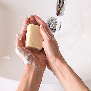 Organic Goat's Milk Soap Loaf - Cut Into 8 to 10 Soap Bars - Natural Ingredients - Hypoallergenic - 2 Pound Block