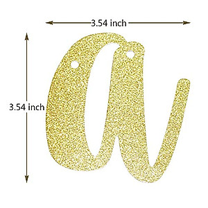 50 Years Blessed Banner, Funny Gold Glitter Sign for 50th Birthday/Wedding Anniversary Party Supplies Photo Props